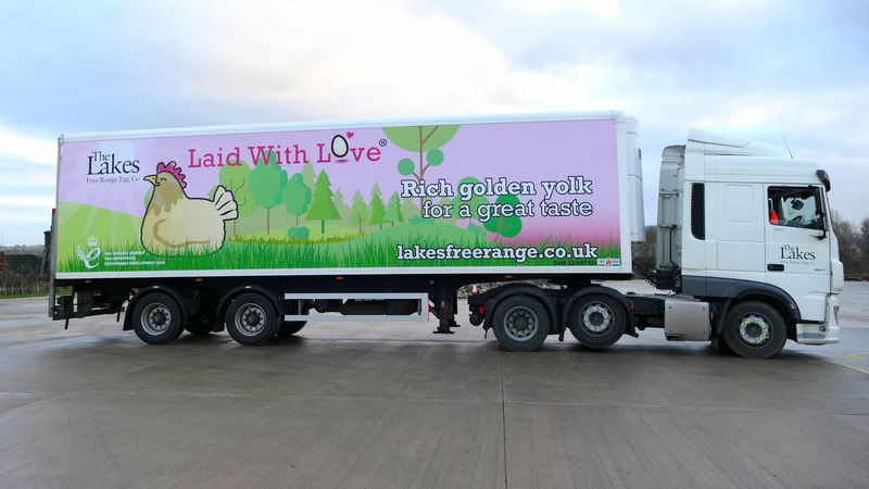 The Lakes Free Range Egg Company Laid With Love egg lorry - The Lakes ...